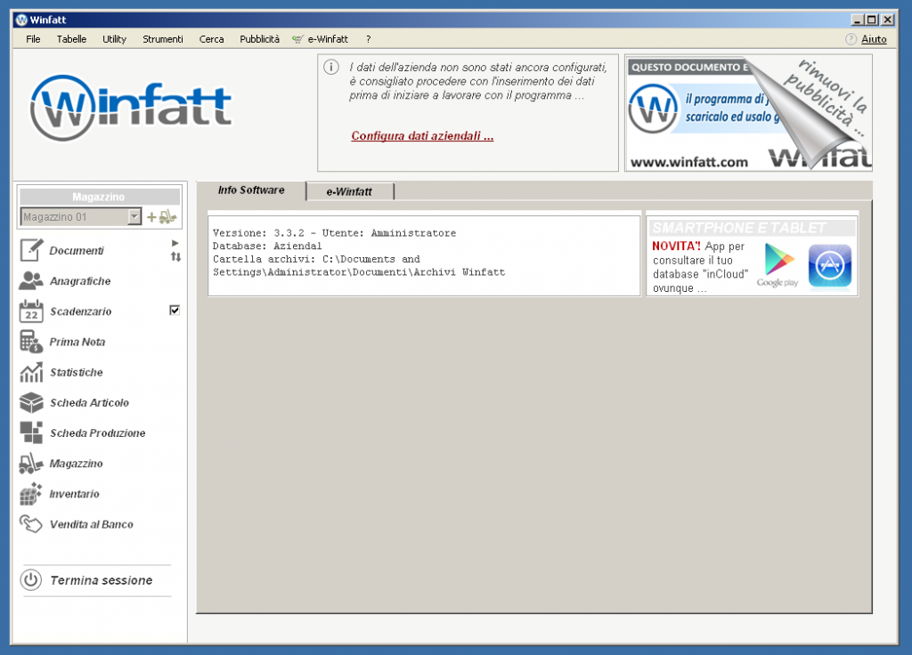 PROGRAMMI PER FATTURE GRATIS