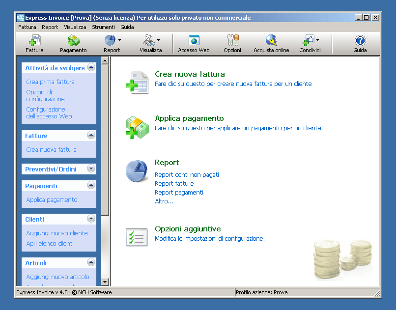 PROGRAMMI PER FATTURE GRATIS