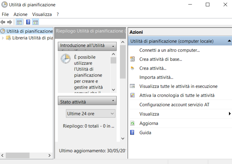 COME PROGRAMMARE SPEGNIMENTO DEL PC